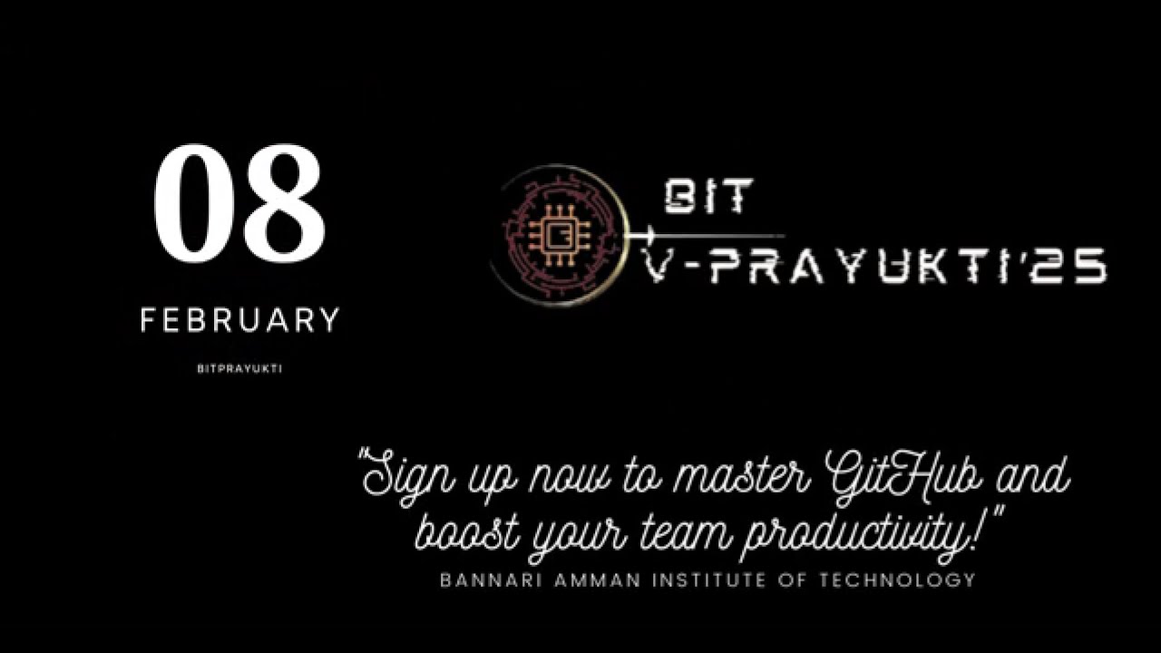 GitHub Workshop Promo | V-Prayukti'25