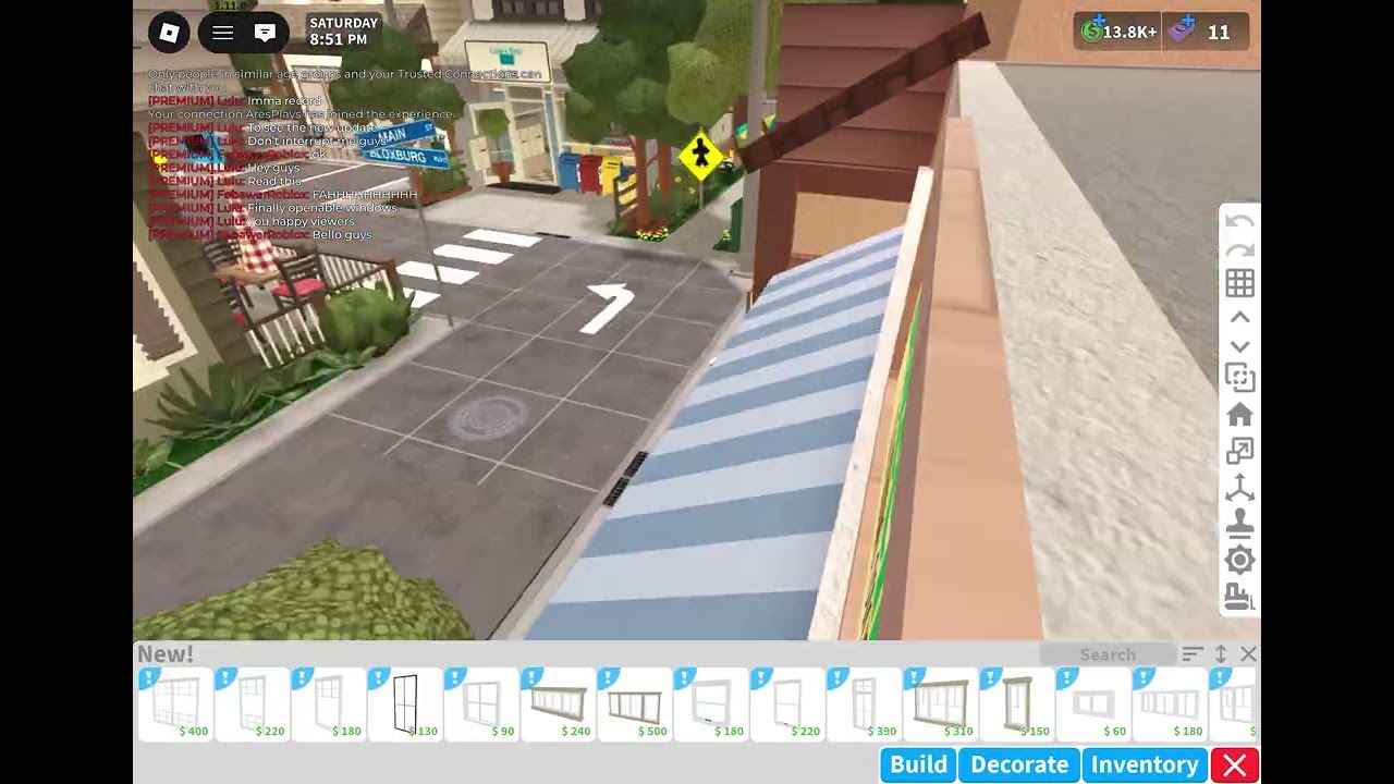 Checking out new update in welcome to bloxburg (Roblox)