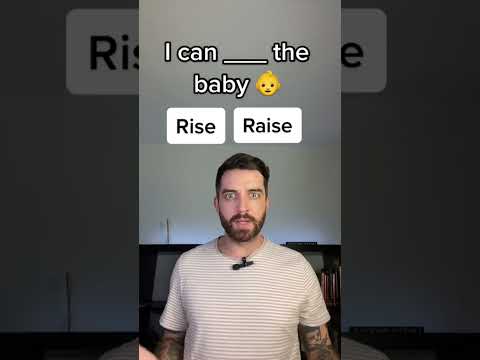 Whatβs the difference between RISE and RAISE in English? π¬π§π₯