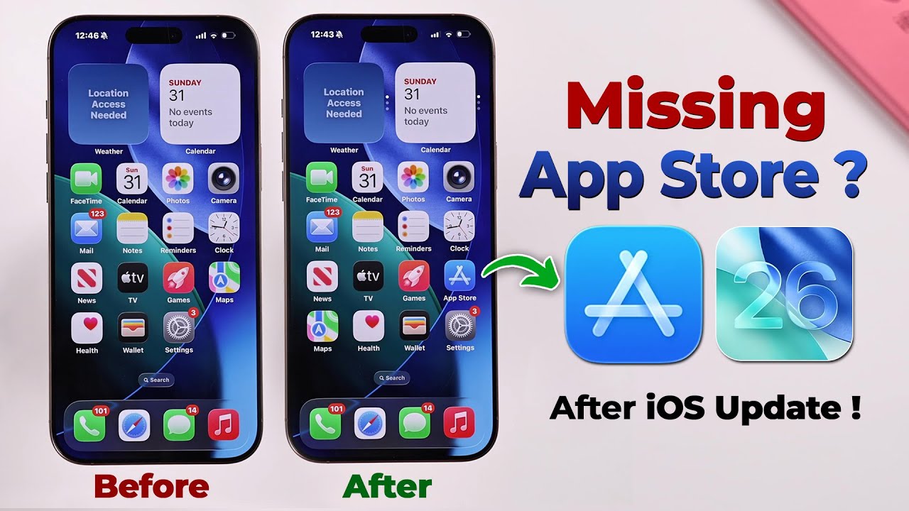 iOS 26: App Store icon Missing on iPhone? - Fix!