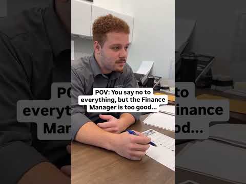 POV: You say no to everything, but the Finance Manager is too good