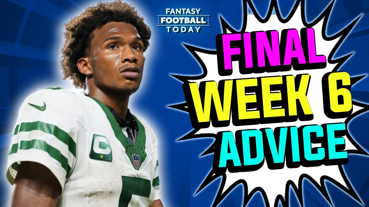FINAL Week 6 Start/Sit Cheat Sheet Part 1! LIVE Q&A + Actives/Inactives News | 2025 Fantasy Football