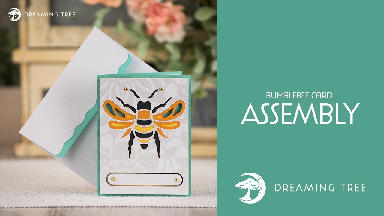 SVG File - Bumblebee Card - Assembly Tutorial (For Cricut, Silhouette, and ScanNCut)