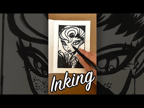 Alien line art