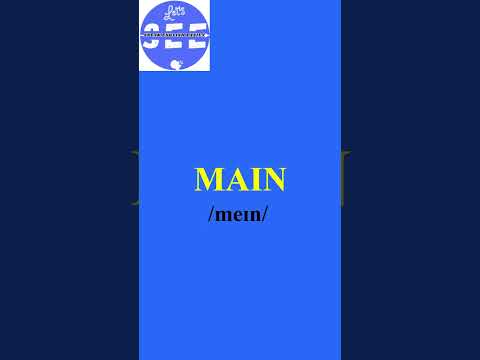 How Do You Pronounce MAIN #english #pronunciation #englishpronounce #pronounciation #spokenenglish