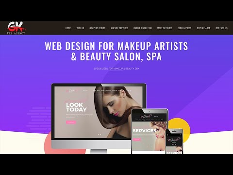 WEB DESIGN FOR MAKEUP ARTISTS & BEAUTY SALON, SPA