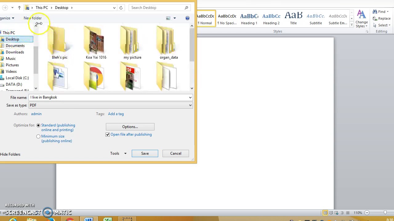 how to safe Micro Soft to PDF