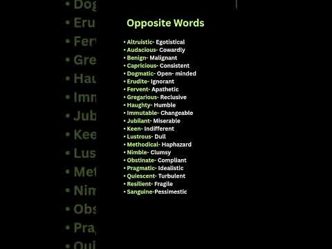 Opposite Words you must know ✅ #english #learnenglish #vocabulary #spokenenglish #vocabs #antonyms