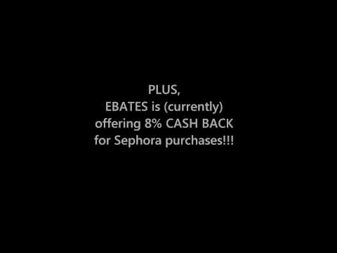 Beauty Deal Alert: Sephora Promo for 20% off sale items online PLUS Ebates cash back!