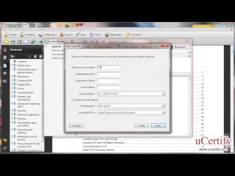 adobe acrobat 9 professional how to create a self signed digital id demo
