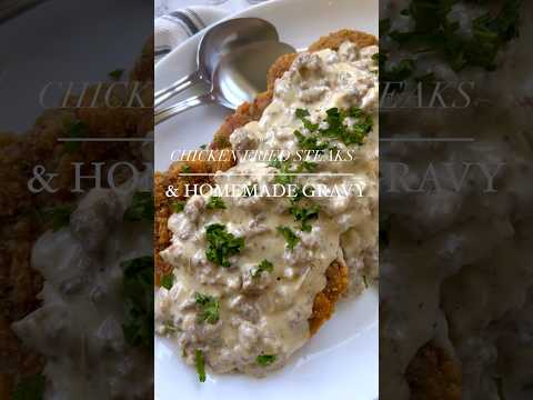 Chicken Fried Steak and Homemade Sausage Gravy Recipe