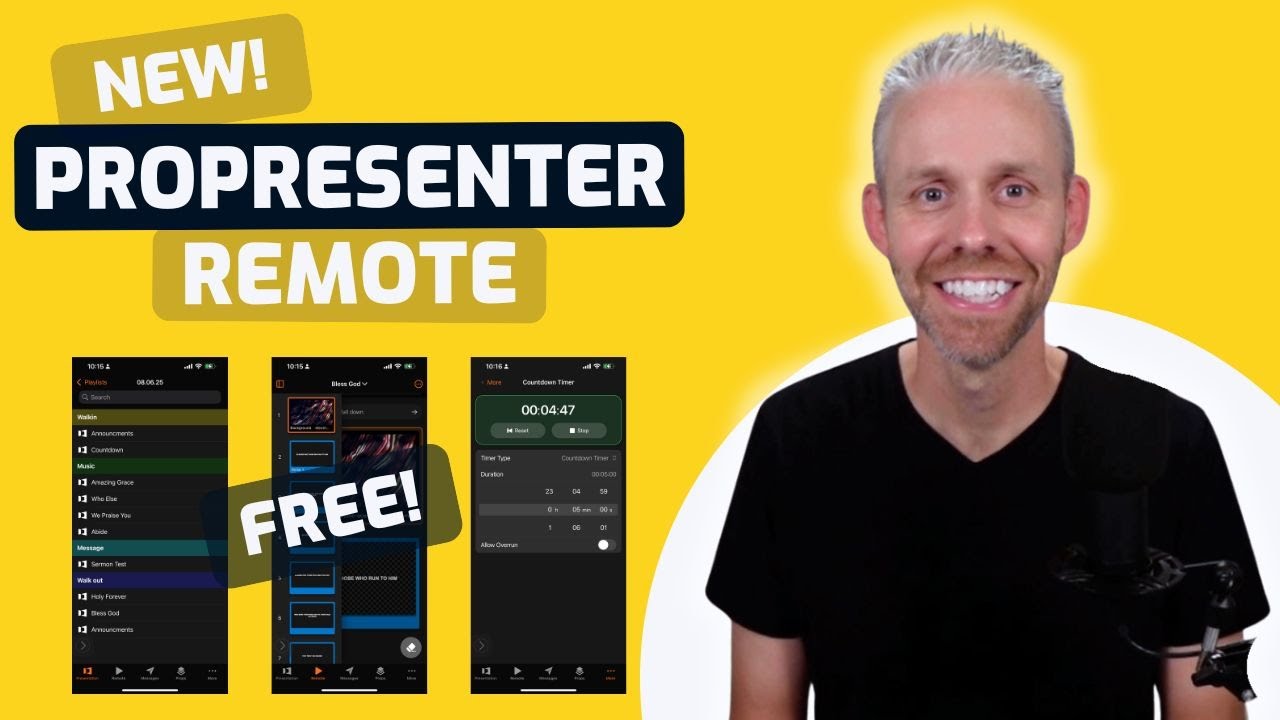 New ProPresenter Remote App - Complete Tutorial & Setup Guide (FREE!)