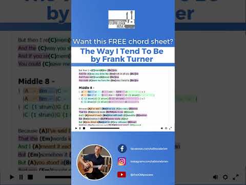 FREE CHORD SHEET - The Way I Tend To Be by Frank Turner | Ian O'Brien