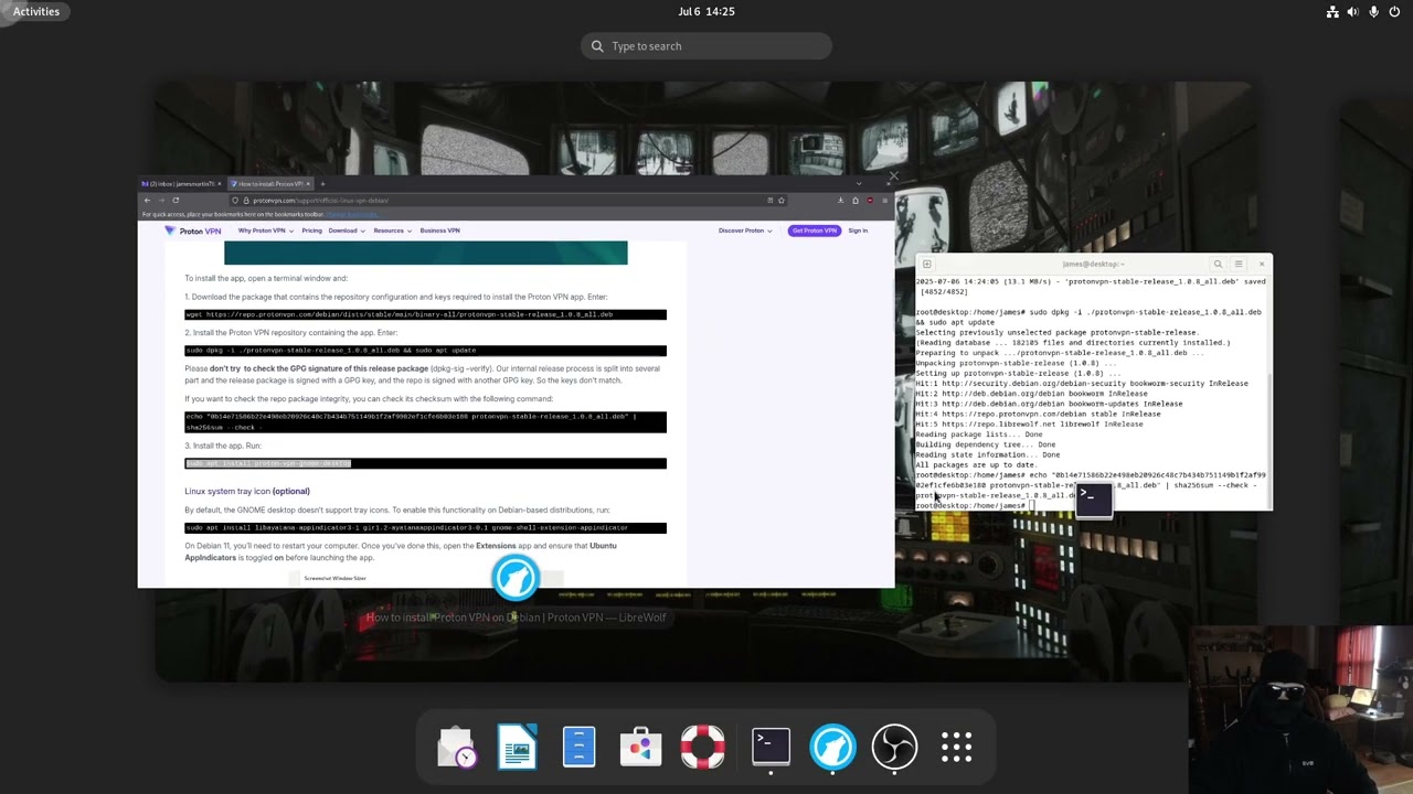 Installing ProtonVPN on Linux. (eOPSEC 101)