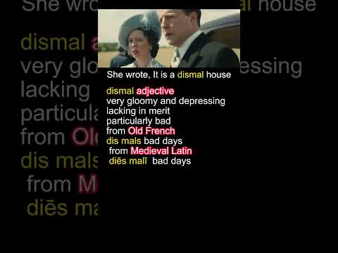 Word of the Day: ' dismal ' Cinematic Tutorial #vocabulary #educational #shorts