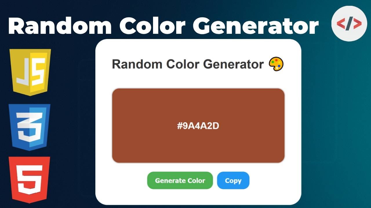 🧩 Simple RGB Color Picker | HTML CSS JavaScript Tutorial