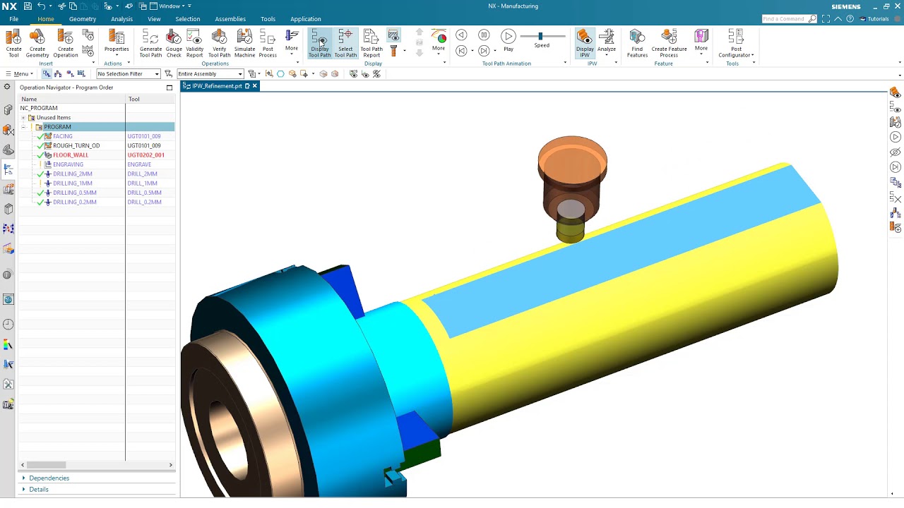 Simulation Performance in NX CAM