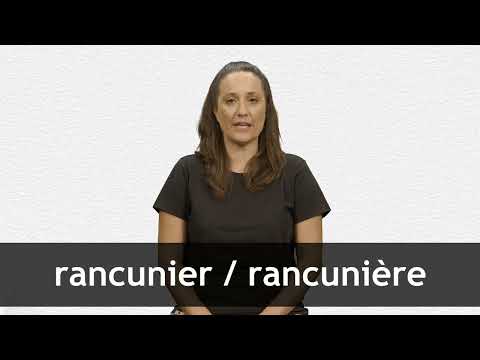 English Translation of “RANCUNIER” | Collins French-English Dictionary