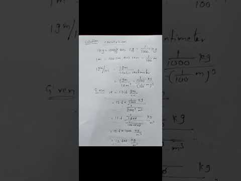the density of mercury in cgs system is 13.6 gm/cc it's value in si system is