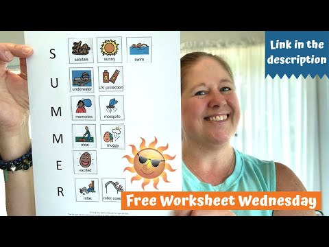 🌞 Free Worksheet Wednesday: Summer Poem