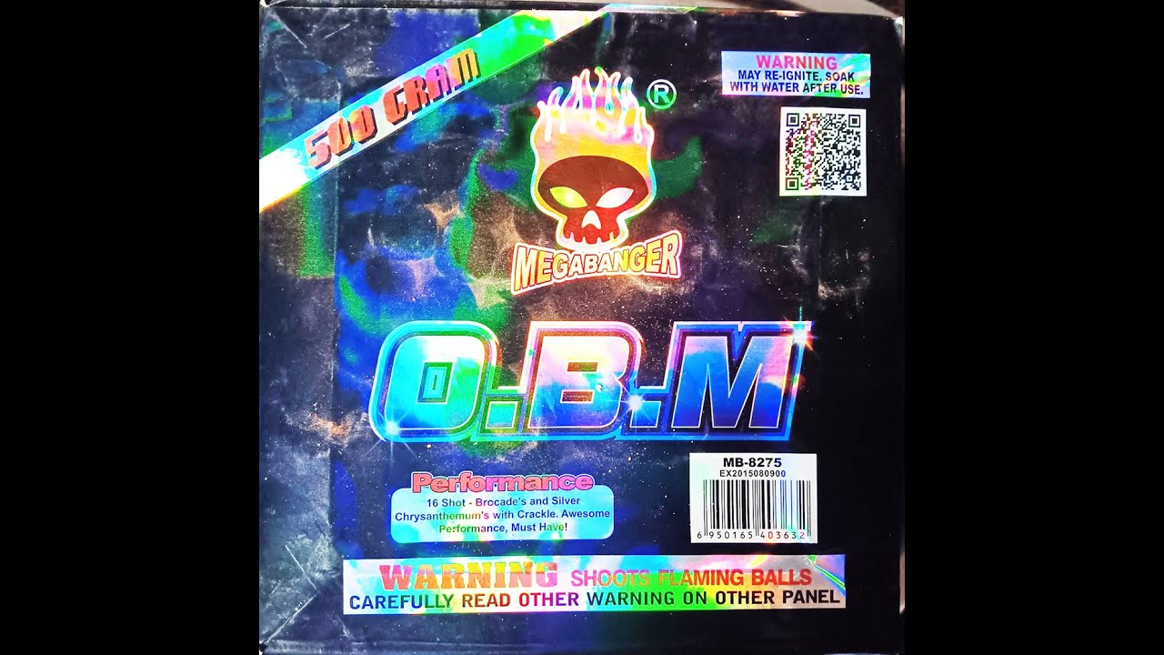 O.B.M BY (MEGABANGER FIREWORKS) 16 SHOT 500 GRAM