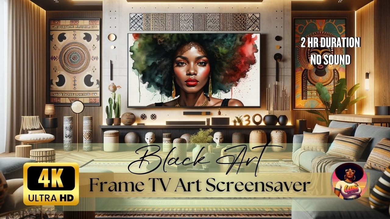 Colors of a BLACK Queen Afrocentric WALL ART | 4k Frame TV Art | #tvart #frametvart #framedart #4k
