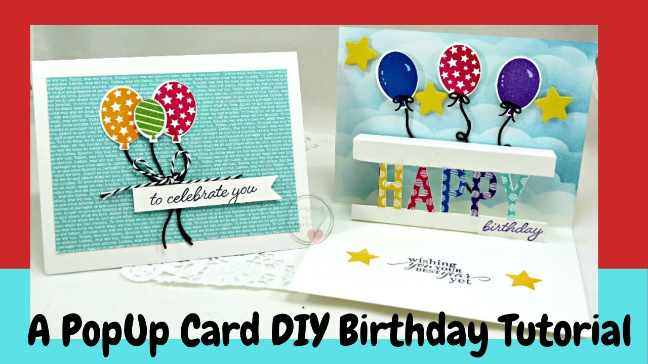 A POPUP CARD DIY BIRTHDAY TUTORIAL