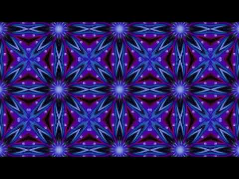 Blue Geometric Abstract Kaleidoscope Pattern Animated Wallpaper 4K