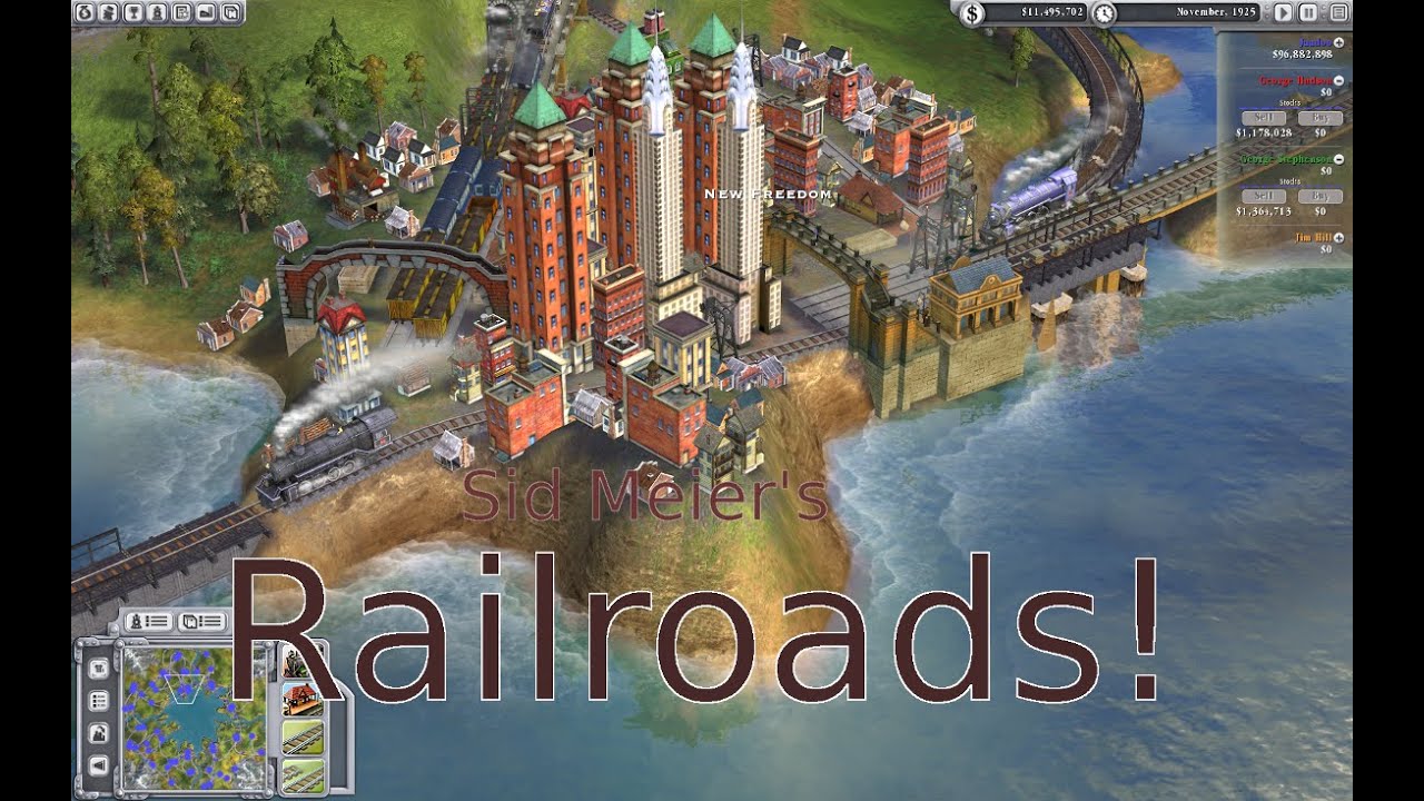 Sid Meier's Railroads! - Map Quad Lake