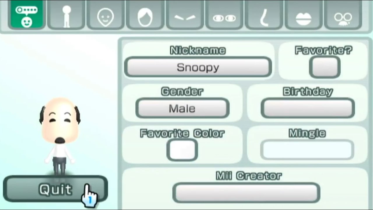 How to make a Snoopy mii