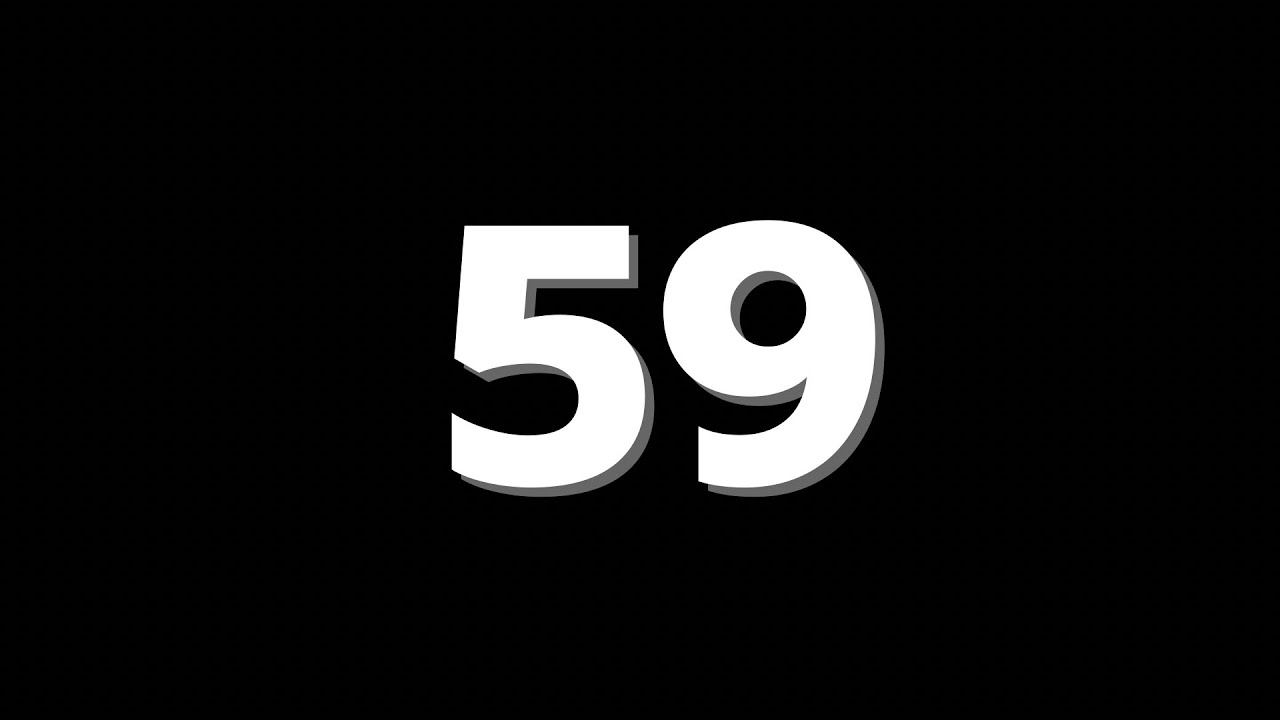 59 Second Countdown Timer With Sound Effect