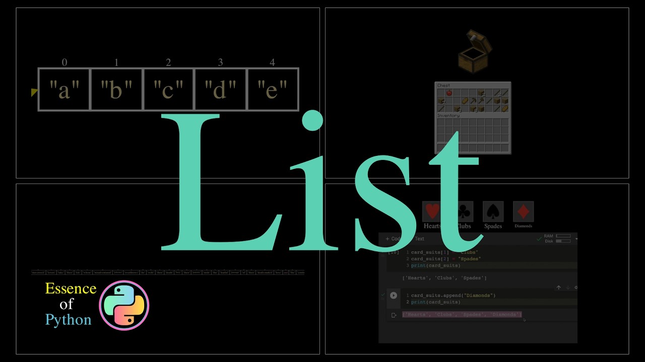 Python List | Essence of Python, Chapter 4