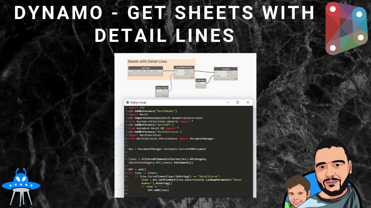 Dynamo | Get Sheets with Detail Lines | Model Audits