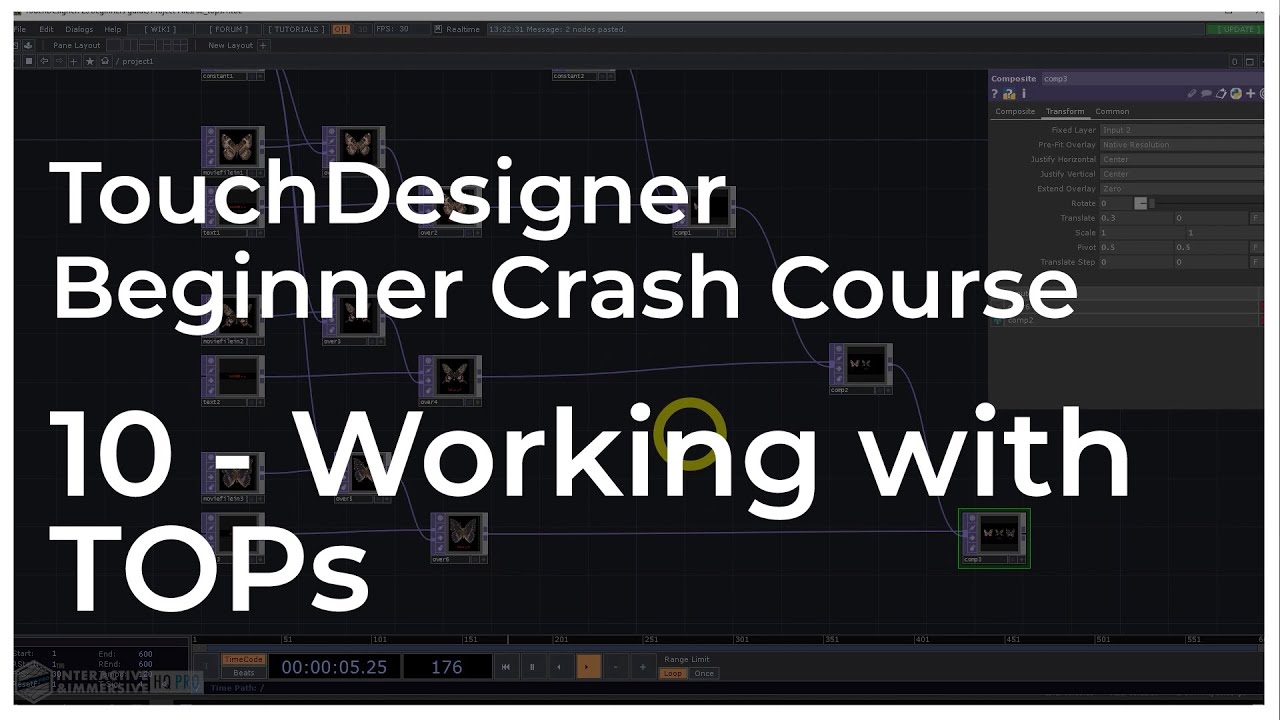 10 - Working with TOPs - TouchDesigner Tutorial: Beginner Crash Course