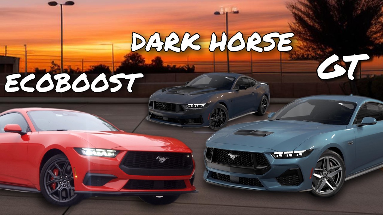Ford Mustang EcoBoost vs GT vs Dark Horse which MUSTANG should you pick?