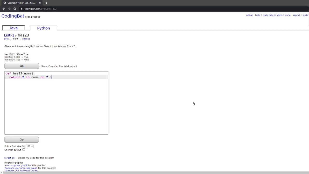 List-1 (has23) Python Tutorial || Codingbat.com