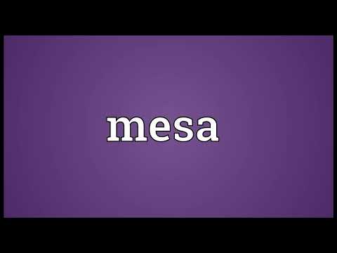 Mesa Meaning