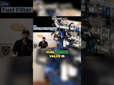 Volvo D13 fuel filter housing location and explained. Volvo D13 hard starts. #tatexpress #semitruck