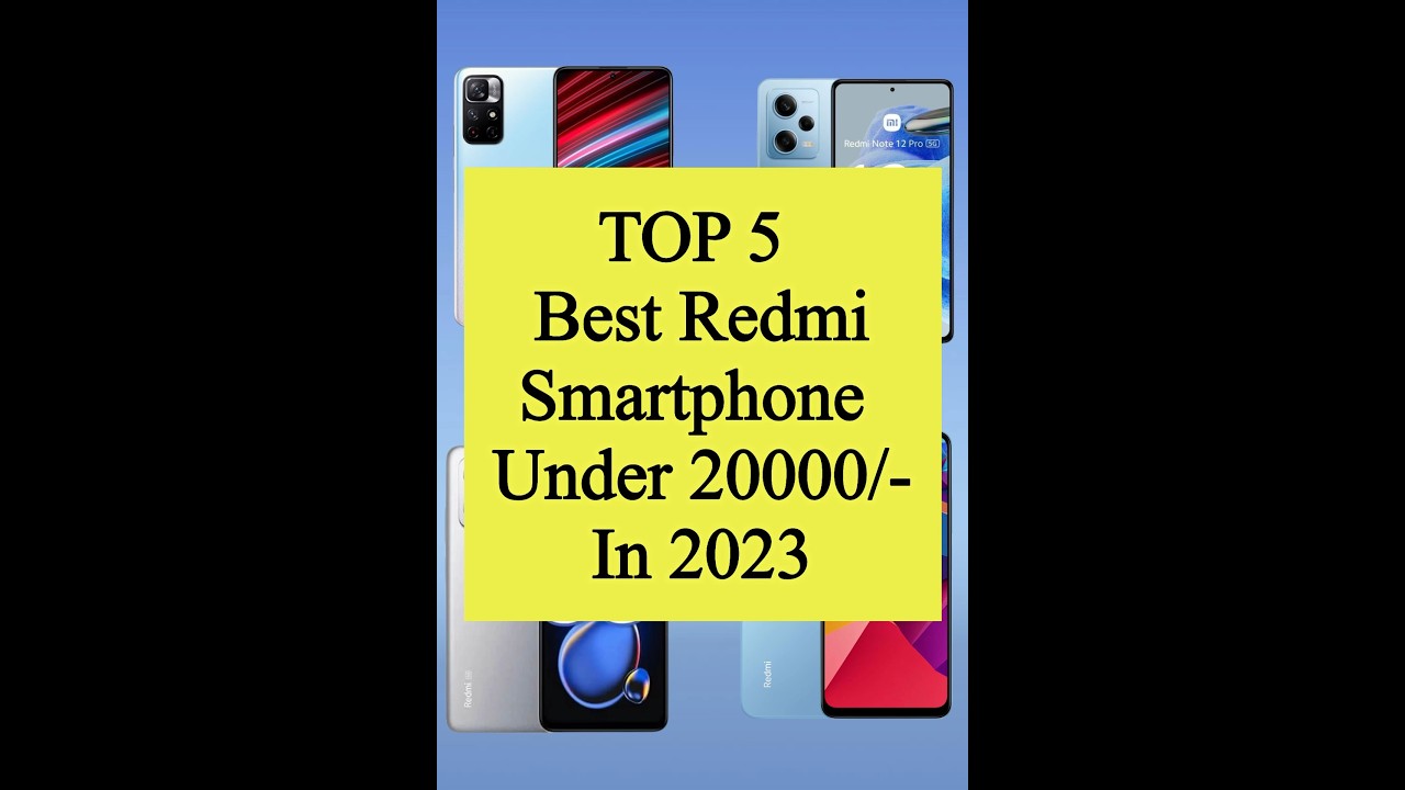 TOP 5 Best REDMI Smartphone Under 20000/- in 2023 #shorts #viral #smart