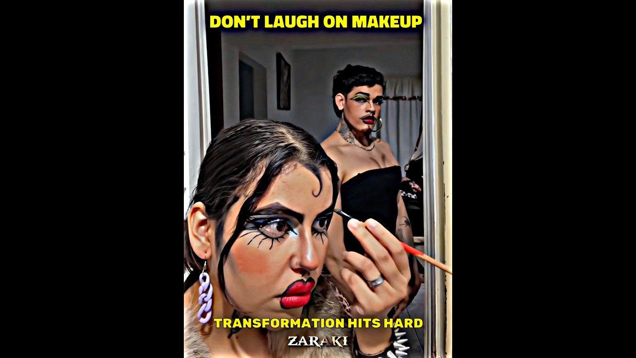 DON’T LAUGH ON MAKEUP ☠️ #trending #edit #troll #trollface