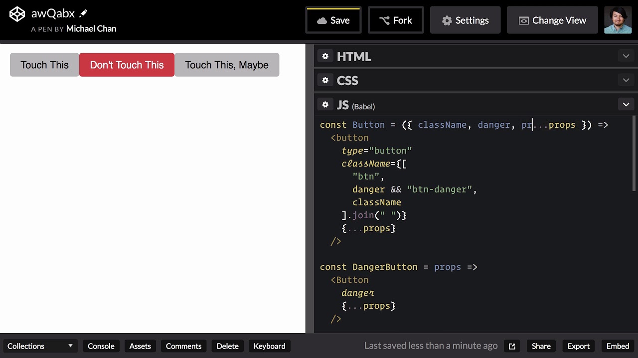 Define a component api | Style with Components