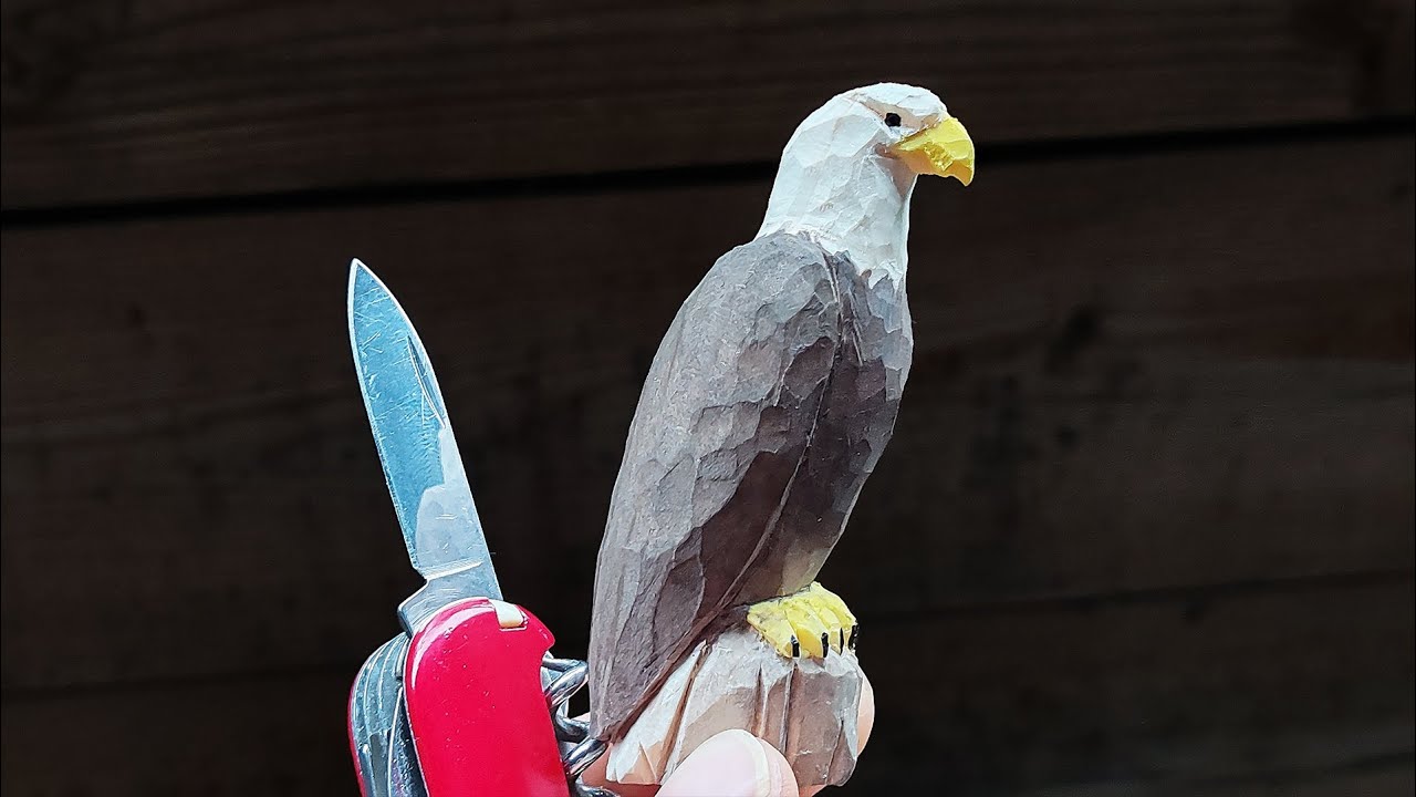 Whittle a Simple 1x1 Eagle | Step-By-Step Beginner Tutorial