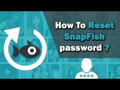 Reset Snapfish Login Password Tutorial