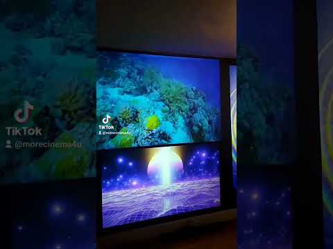 Multi projectors shut up display on our high performance black projector screen paints