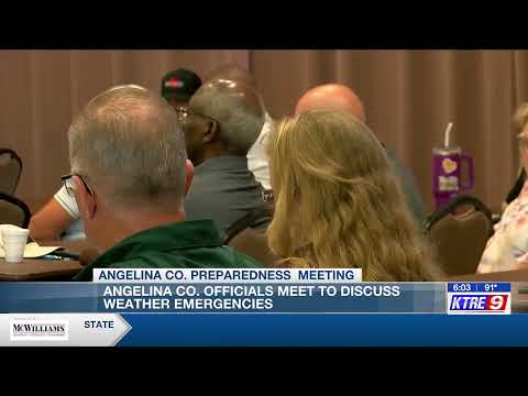 Angelina County officials meet for emergency weather prep meeting amidst hurricane season