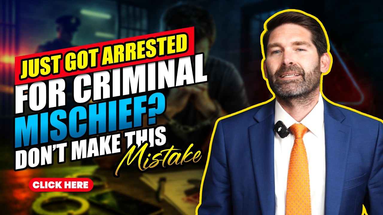 What To Do After a Criminal Mischief Arrest | Tampa Criminal Defense Attorney
