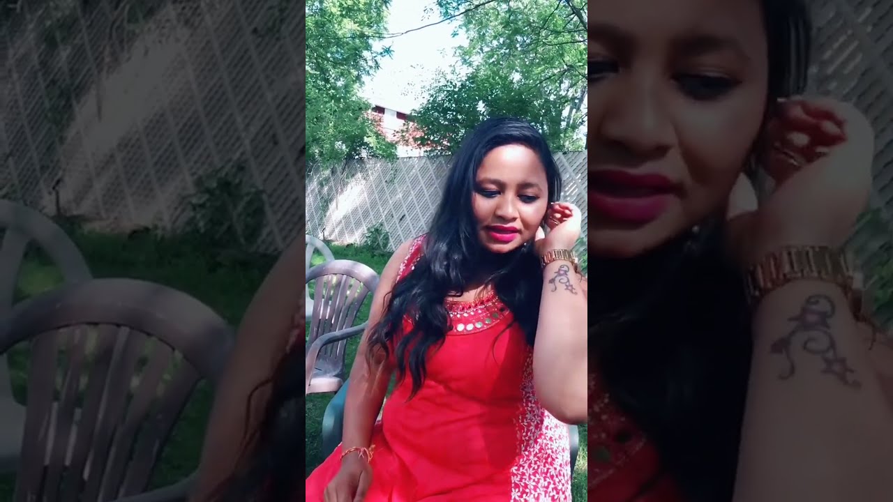 Red Dress Outdoor Dance#reddress #dancing #garden #fun
