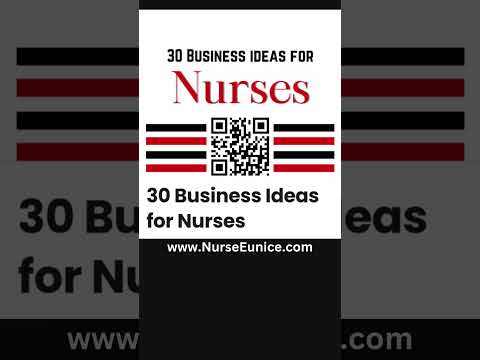 30 Business Ideas for Nurses - Free Download #LPN #RN #Nursing
