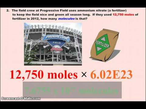 General Chemistry Mole Conversion Practice Problems