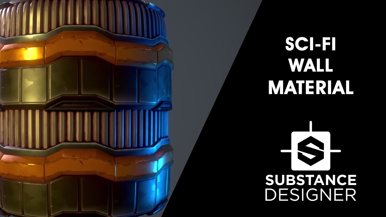 Substance Designer - Sci-Fi Wall Material